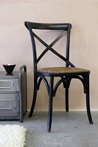 2xHome Cross Back Walnut Dining Chair
