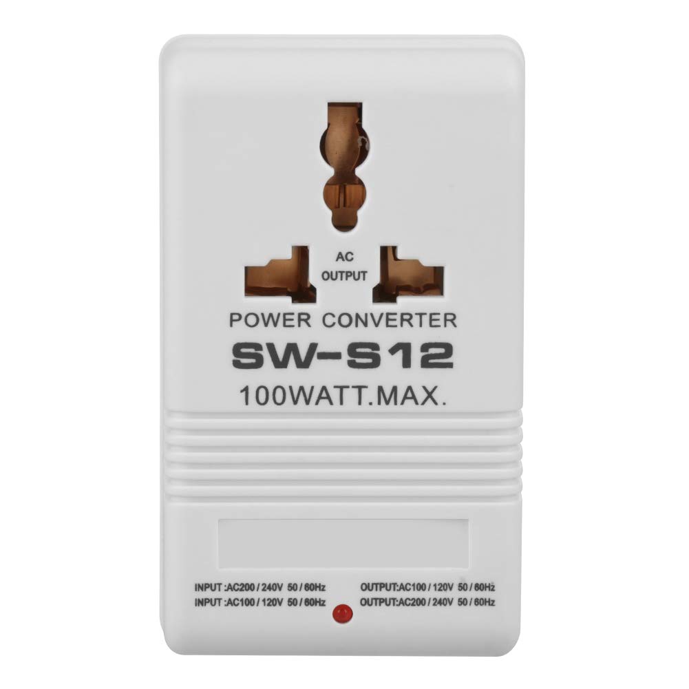 110V/120V to 220V/240V Voltage Converter, ABS CN Standard Plug Step-Up&Down Voltage Converter Transformer (CN Standard Plug)