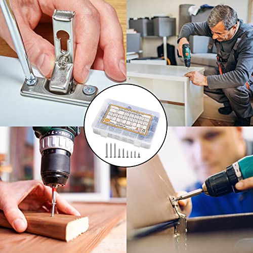 Self Tapping Screws Assortment Fasteners Set, 650pcs 304 Stainless Steel M3/M4/M5/M6 Sheet Metal Screws Kit with Storage Box,Phillips Drive Wood Screw Assortment