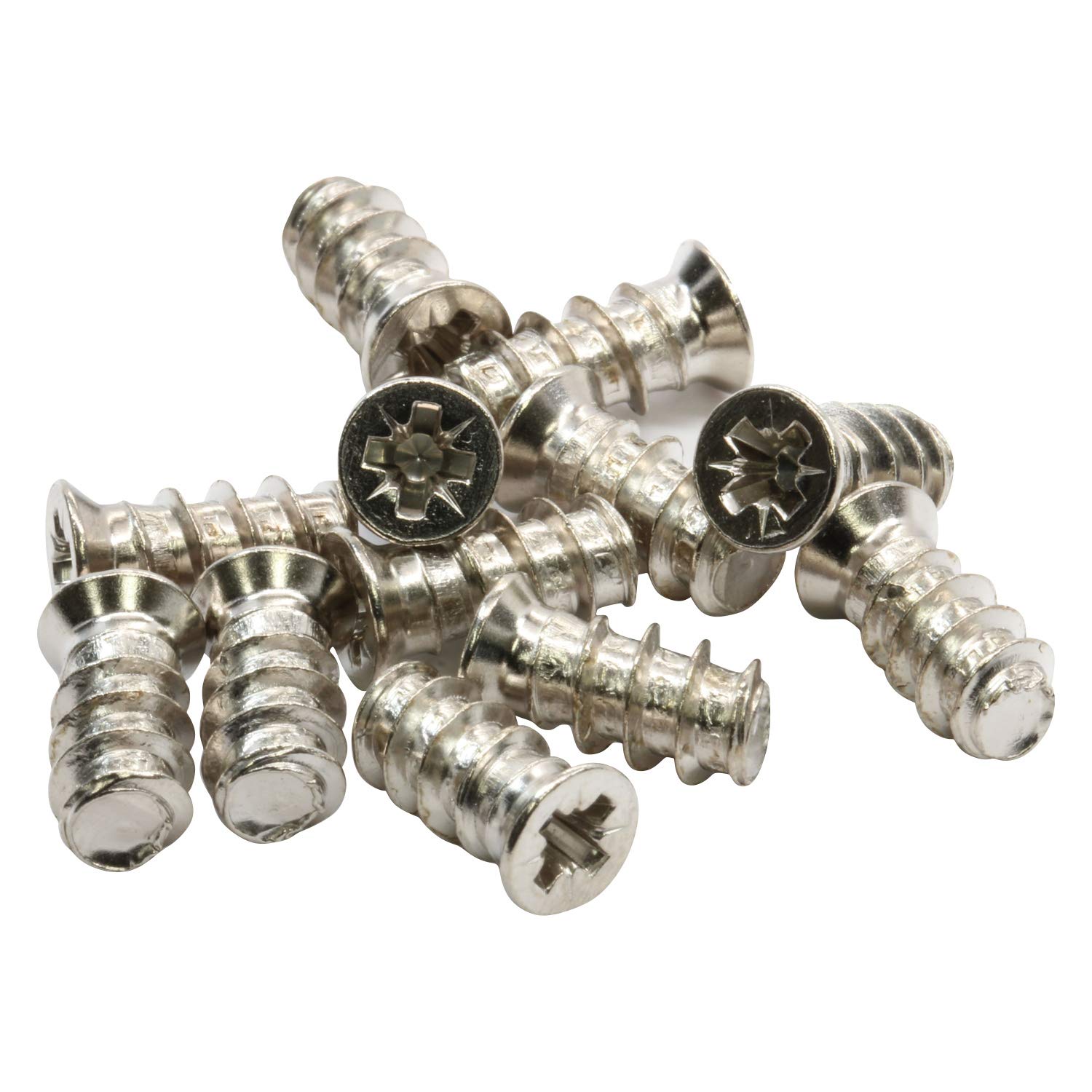 1000 Pack Rok Hardware #6mm x 13mm (1/2") Pozi Cross Flat Head Euro Screws Type B Point Fasteners