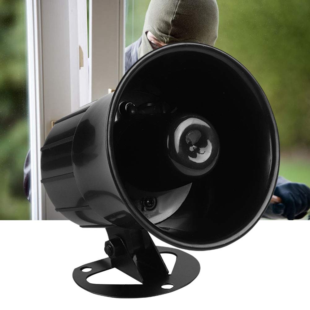 110dB DC 12V Wired Horn Alarm Siren Speaker Portable 15W / 20W Wired Antitheft Loudspeaker Alarm Siren Speaker for Home Security System