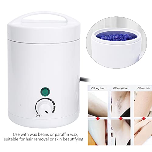 Mini Multi-Purpose Wax Warmer for Hair Removal - Paraffin Wax Pot for Home or Salon Use (for Women & Men) - Roll-On Waxing Warmer Machine