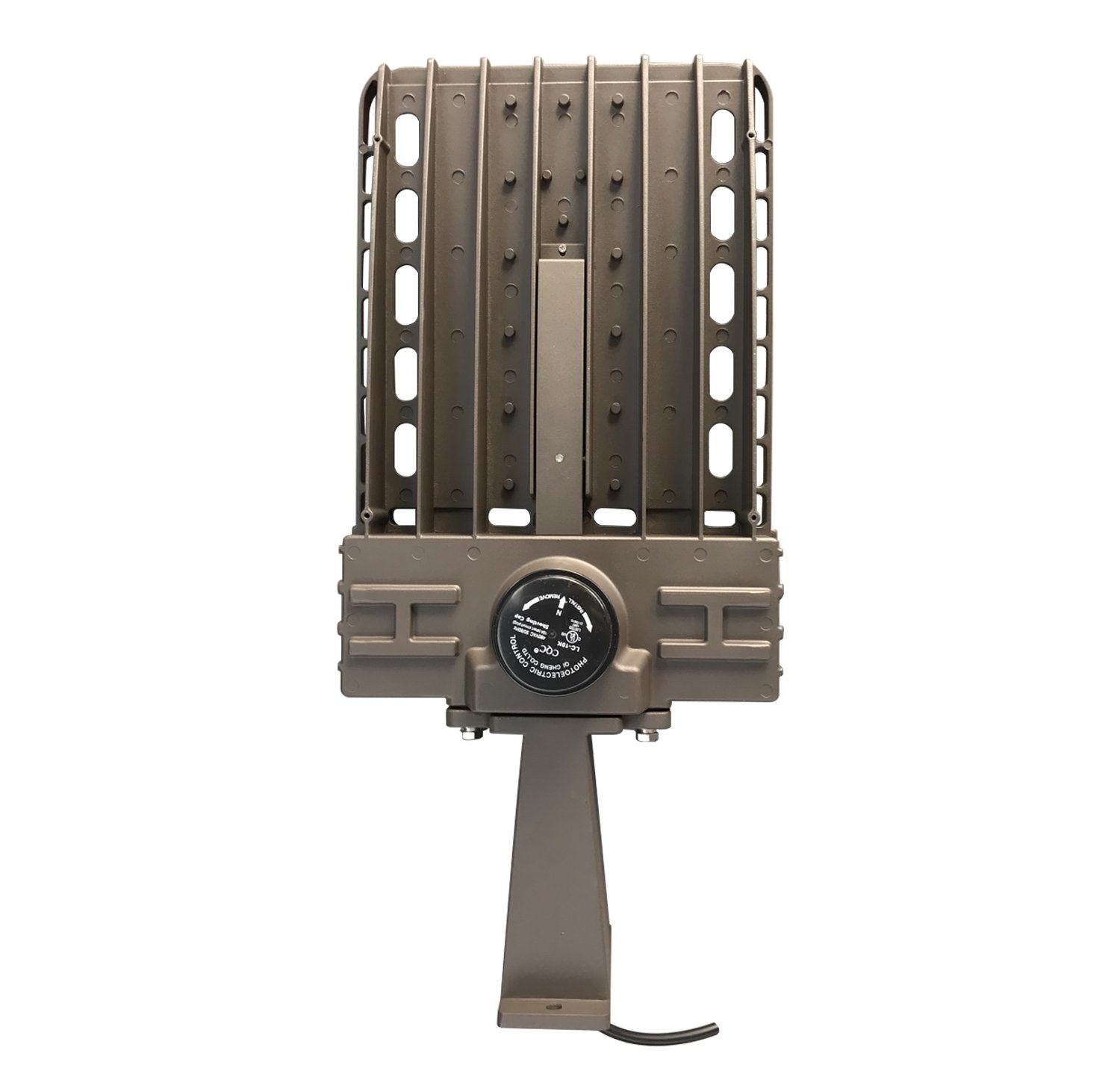 1000LED LED Shoebox Pole Light, 100W (300W Eq.) 12,000Lm, Street Light, Parking Lot Flood Light, AC110-277V, 5000 Kevin Daylight, Area Light Arm Mounted