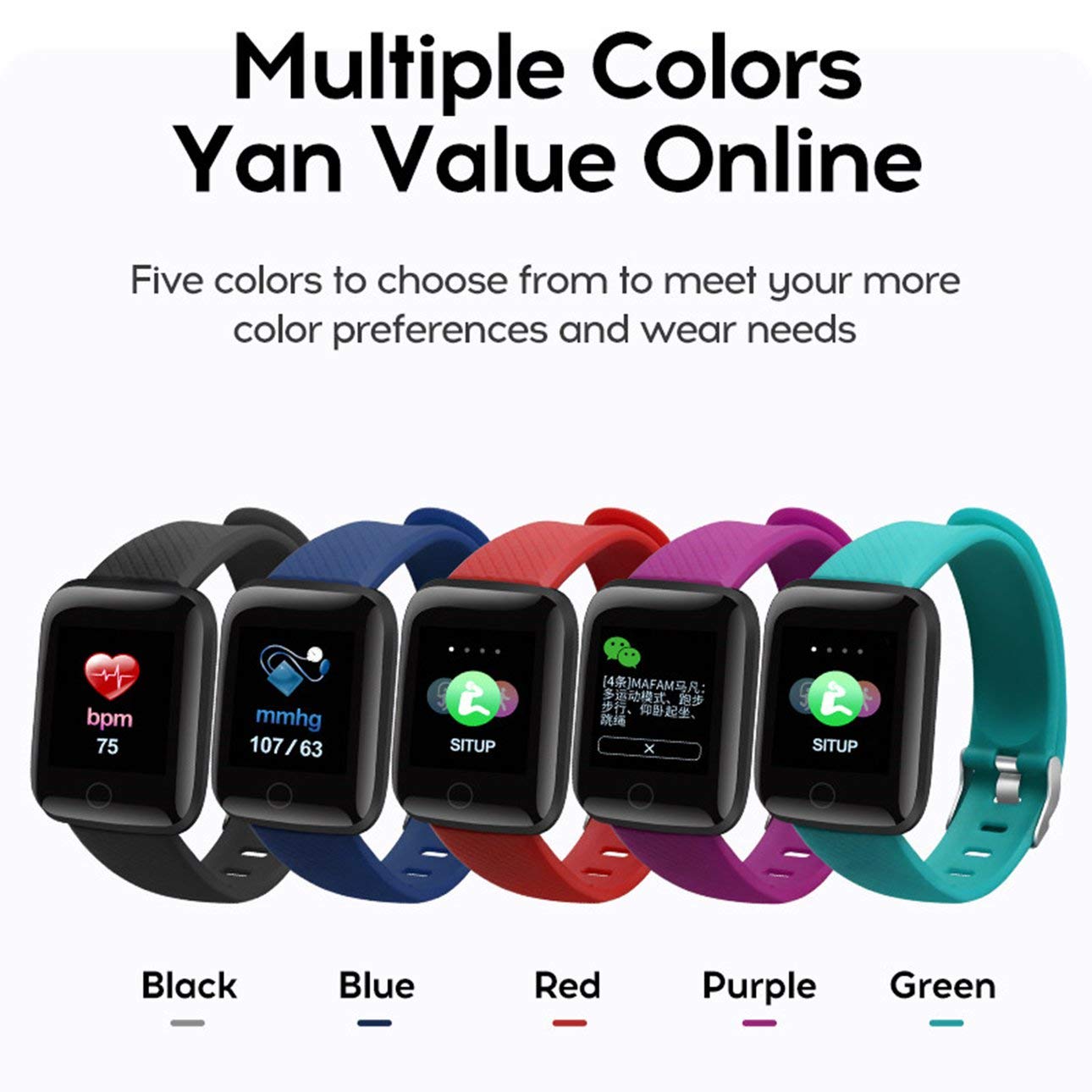 116 Plus Smart Watch 1.3 Inch Tft Color Screen Waterproof Sports Smart Watch