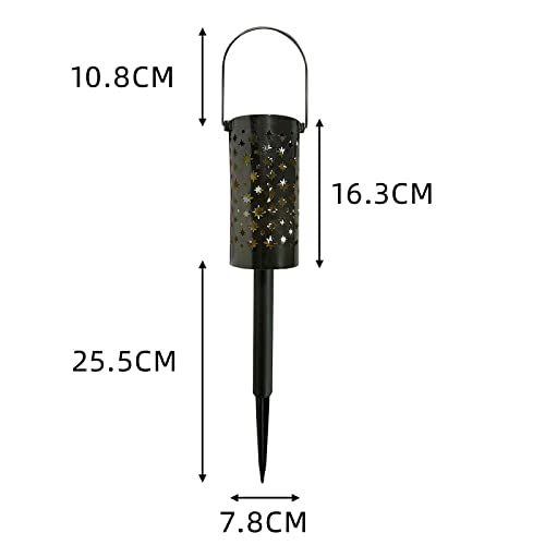 1PCS Solar Lantern Lights Star Moon Sunlight lamp Waterproof Outdoor Ramadan Hanging Lights for Home Garden Path Decoration Dropship
