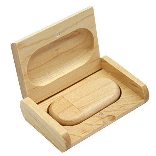 10PCS Maple Wood 2.0/3.0 USB Flash Drive with Wooden Box (3.0/16GB)