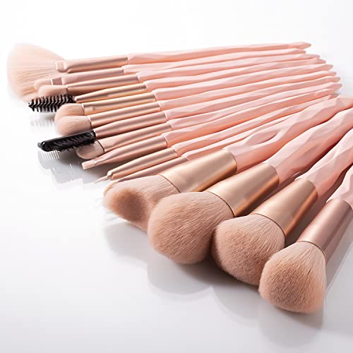 111 Diamonds Makeup Brushes Set Natural Premium Synthetic Eyeshadow Foundation Face Blending Blush Concealers Eye Makeup Brush Set Professional for Women Kids Makeup Brushes & Tools Accessories