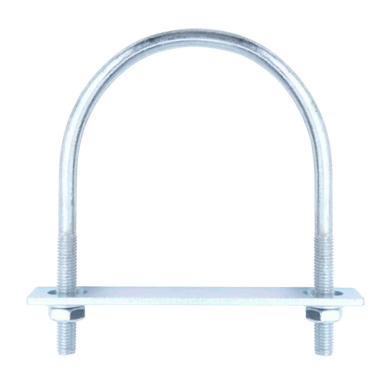 10Pcs U Bolts in Steel 2"x3½"x5", U Pipe Clamps Heavy Duty Mounting Hardware with Washers and Nuts