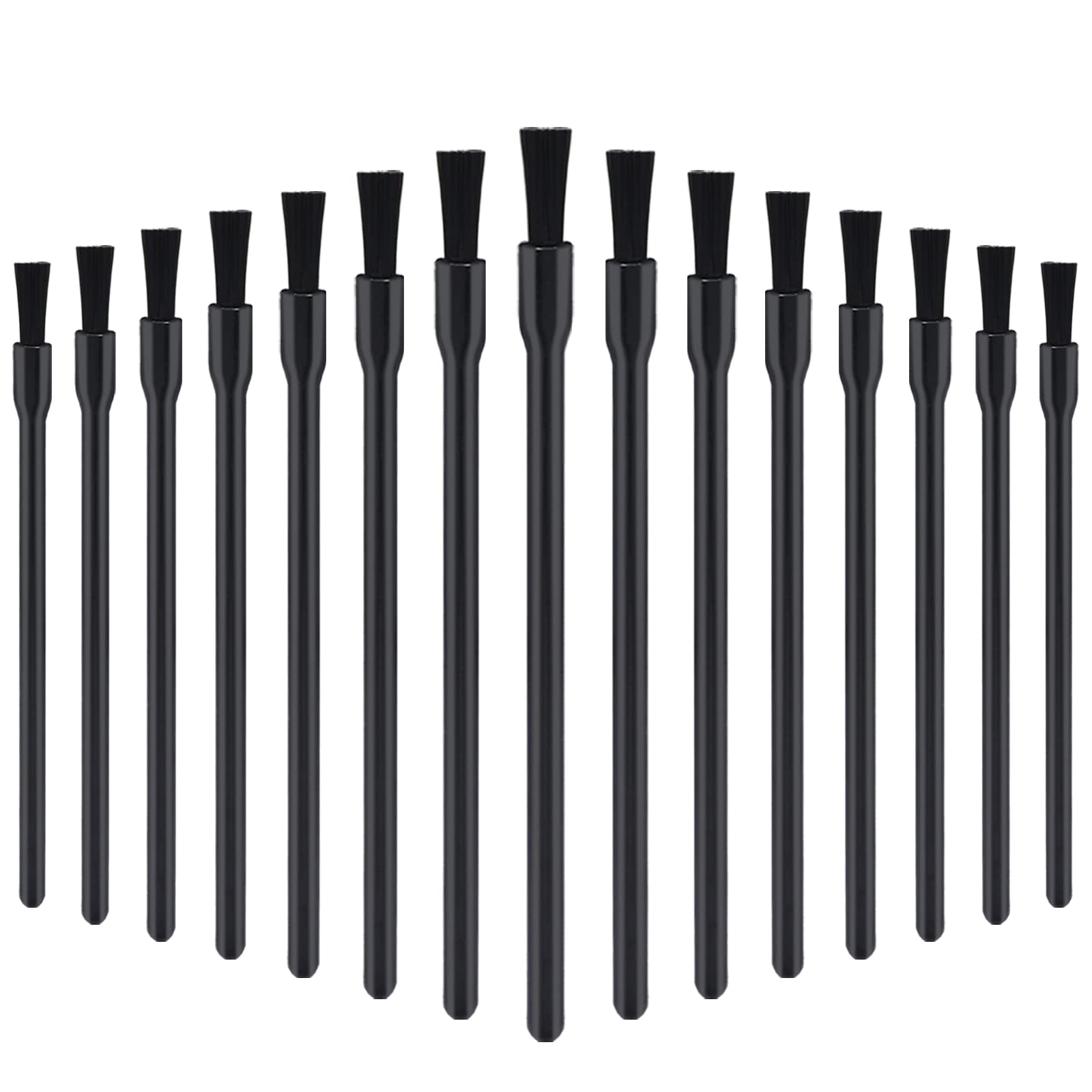 100 Pcs Disposable Lip Brushes Lip Wand Disposable Nail Brushes Makeup Brushes Lip Gloss Brushes Disposable Black Multifunctional Brushes Gift for Making Up Painting and Cookie Tool for Women Girls