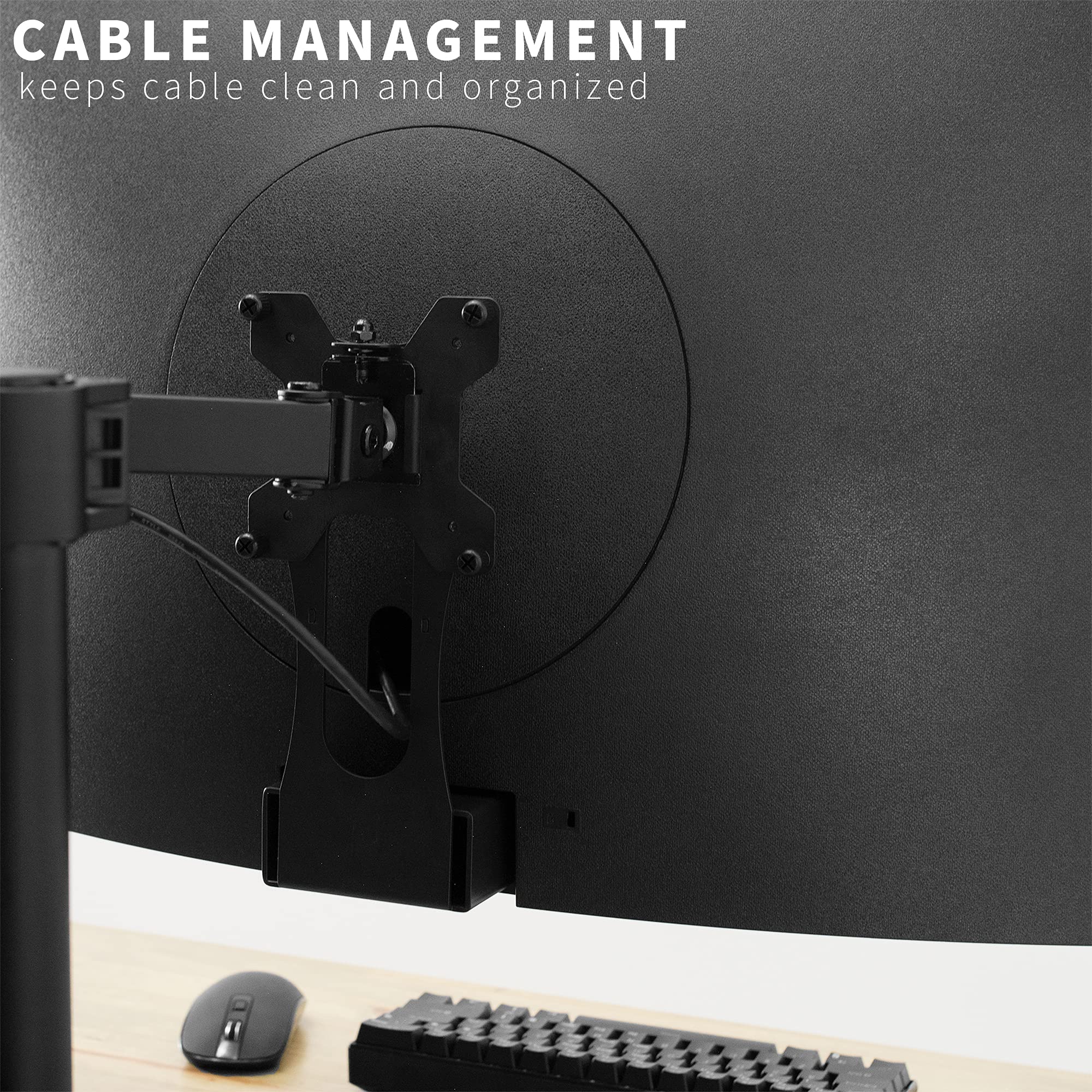 VIVO Quick Attach VESA Adapter Plate Bracket Designed for Samsung T55 Series Monitors, VESA up to 100x100, Black, MOUNT-SGT55
