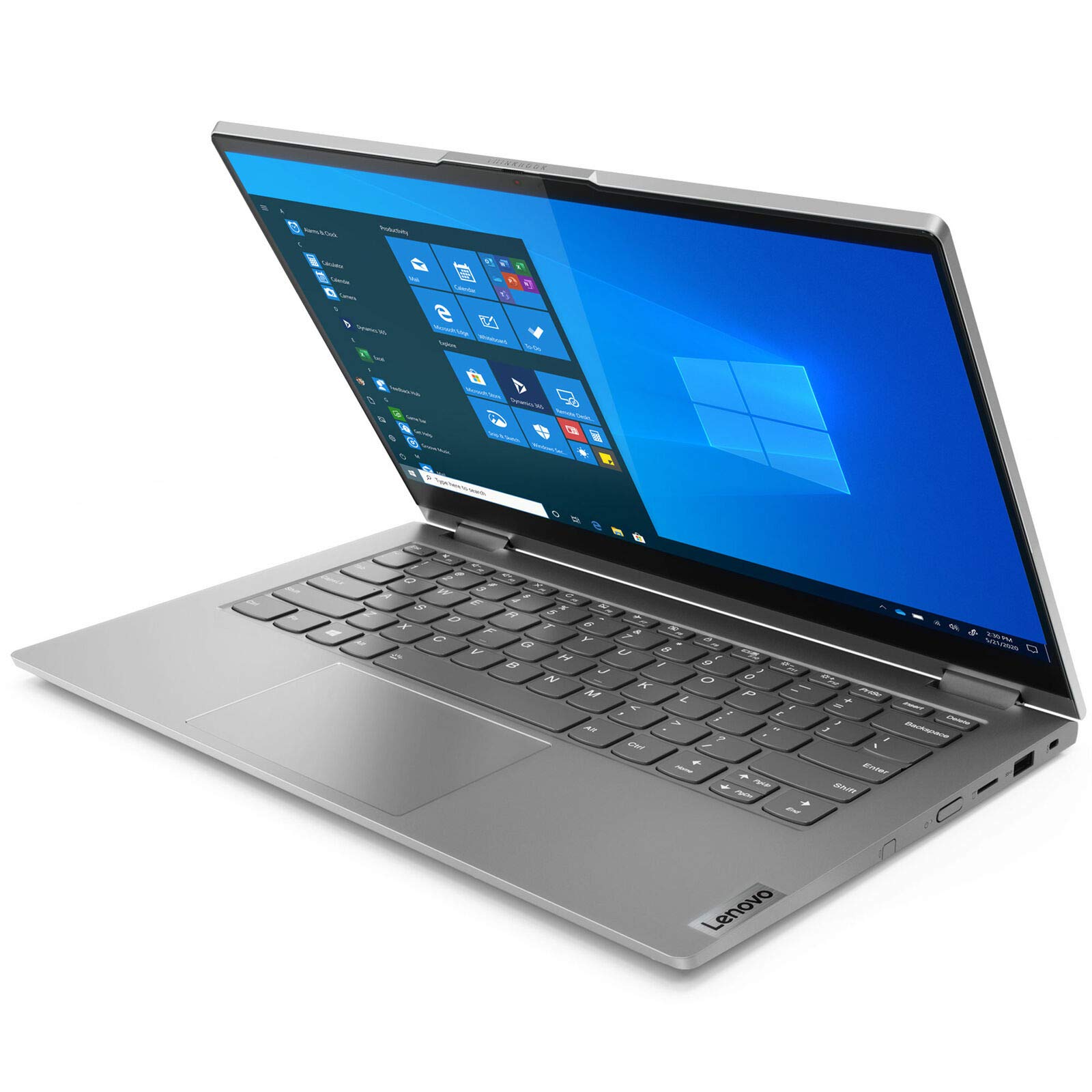 2021 Newest Lenovo ThinkBook 14s Yoga 2 in 1 Laptop, 14.0" FHD IPS Touchscreen, i5-1135G7, 8GB RAM, 256GB PCIe SSD, Fingerprint Reader, Backlit Keyboard, WiFi 6, Windows 10 Professional, Pen Included
