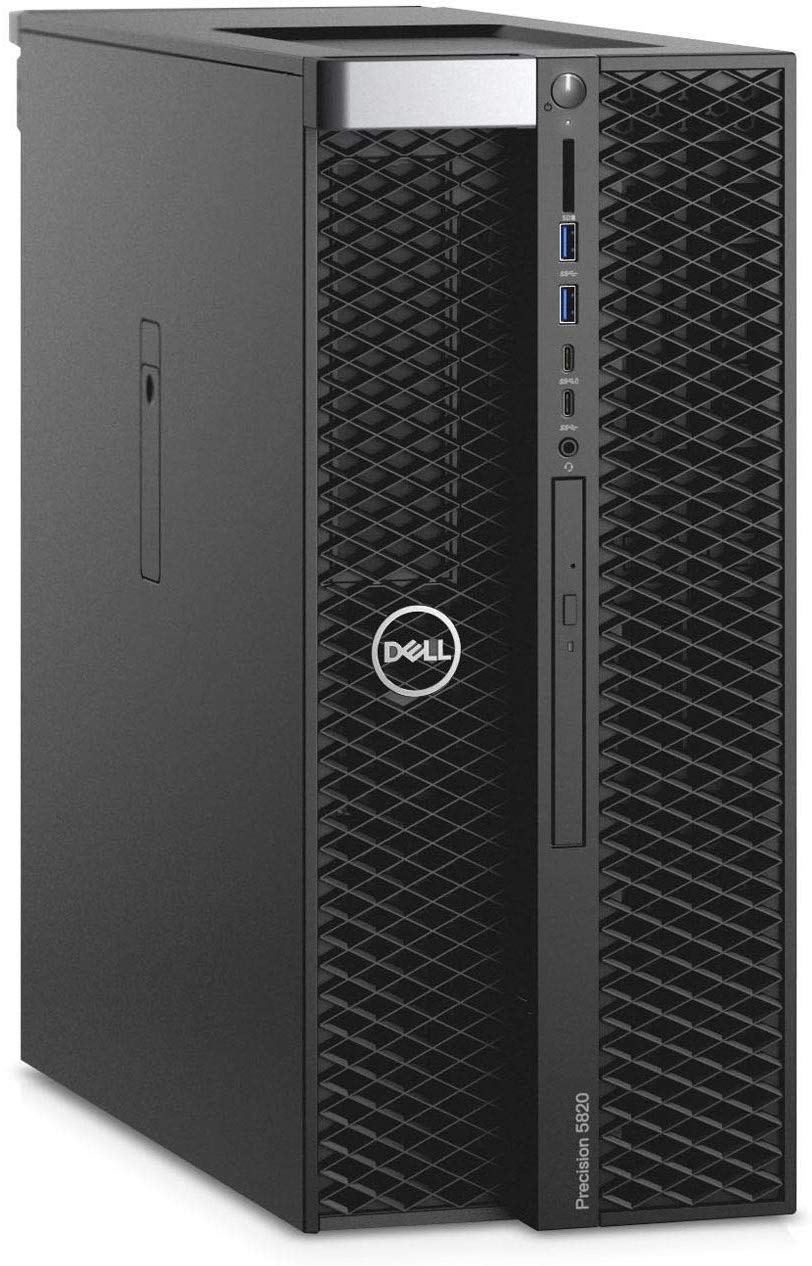 Dell Precision T5820 Workstation Intel Xeon W-2155 3.30GHz (Up to 4.50GHz) 10-Core Processor 64GB DDR4 Memory 1TB NVMe SSD + 4TB HDD NVIDIA Quadro P4000 8GB (4x Display Port) Win 10 Pro (Renewed)