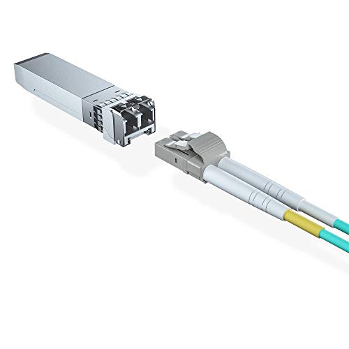 10G Multimode SFP+ LC Module, 10GBase-SR Fiber Transceiver for Ubiquiti UniFi UF-MM-10G, Mikrotik, Netgear, D-Link,TP-Link and More (MMF,850nm,300m,DDM) 2 Pack