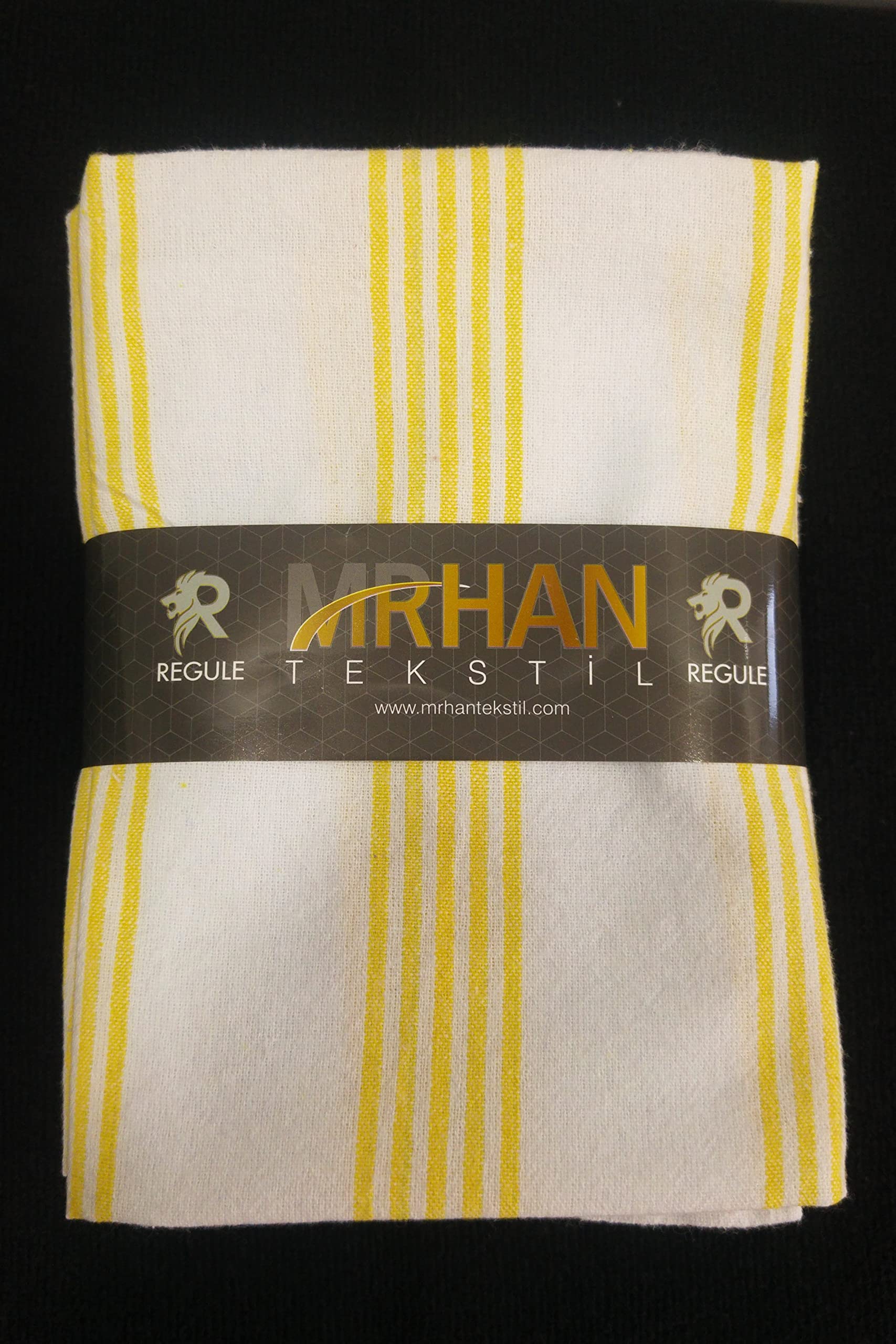 10 Pack Professional Kitchen Bar Tea Towel Cleaning Drying Cloth Cotton Reusable (Yellow)