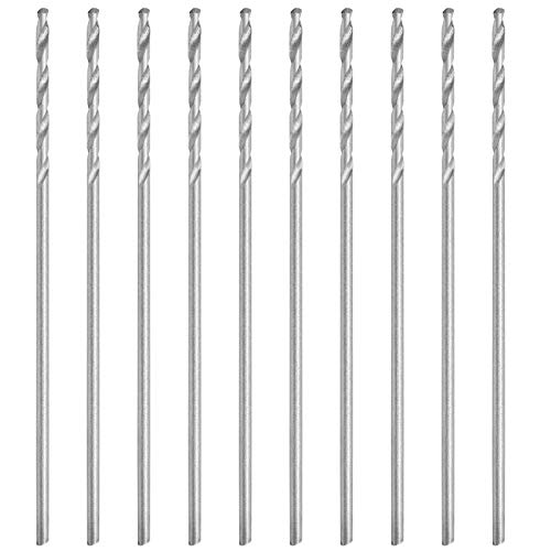 10Pcs Twist Drill Bit, Small Straight Shank Pearl Drilling Machine Tools Hardware 0.75mm for Pearl Beads Punching, Jewelry Processing