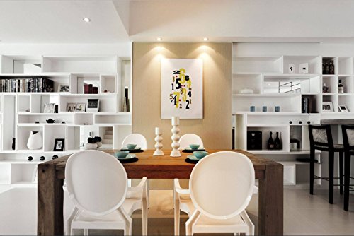 2xhome Ghost Arm Side Chair, White