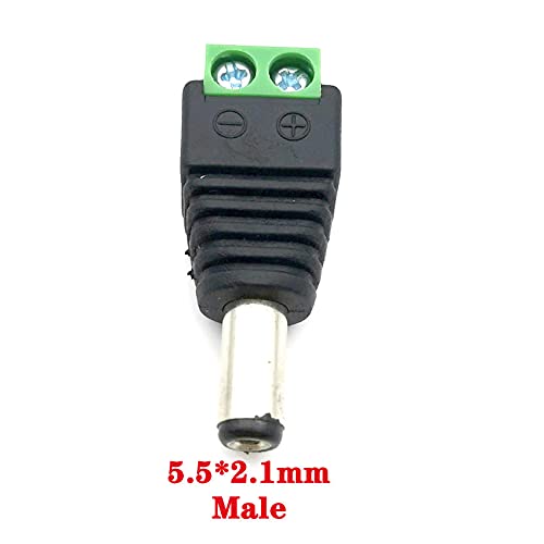 12V 3A Power Supply Adapter, 100V-240V to 12V 3A Wall Mounted 12V Switching for DC12V CCTV Camera LED Strip Light rc Balance Charger with 5.5X2.1 DC Female Plug to Screw Connection (2PACK)
