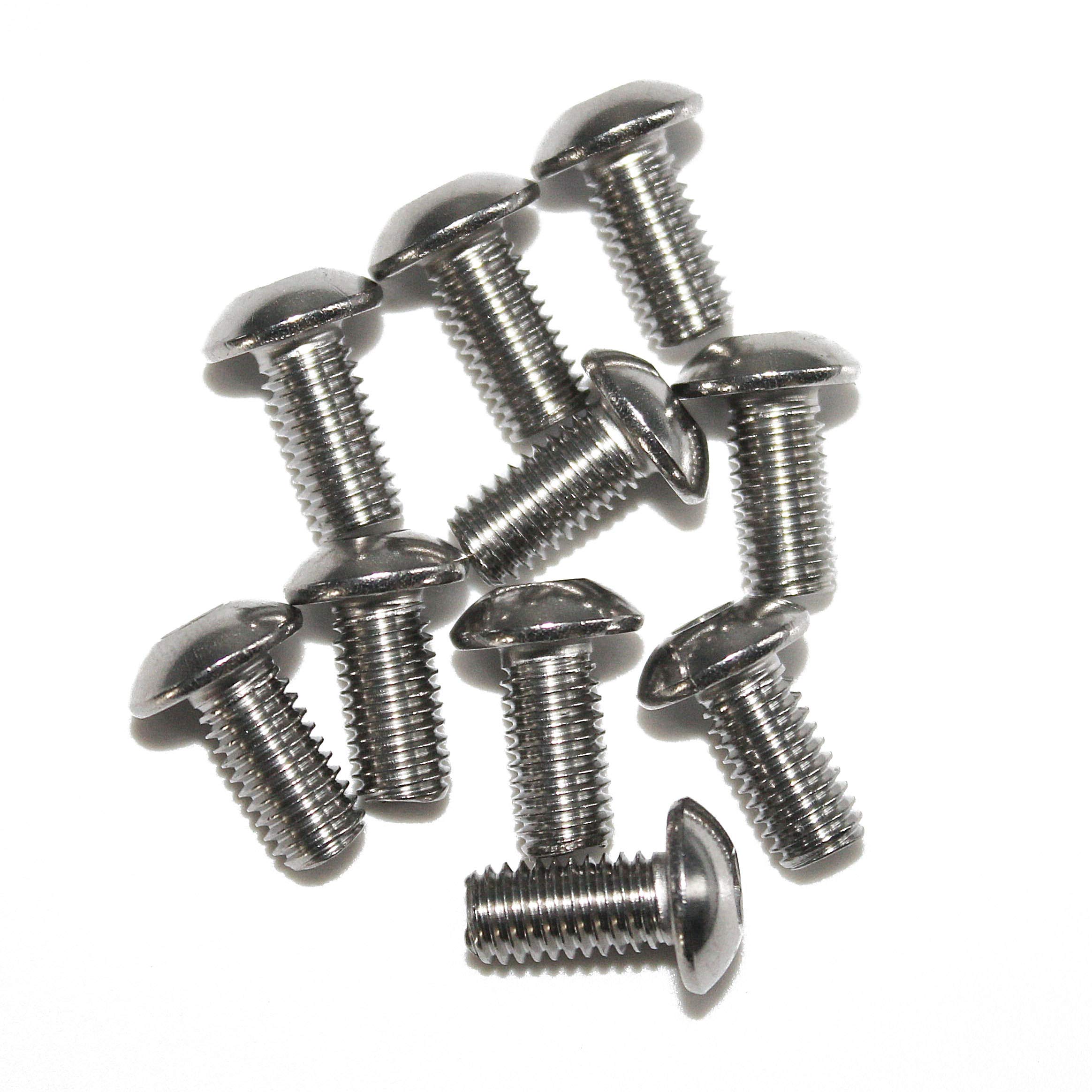 100 Pcs M4-0.70 x 6mm Button Head Socket Cap Bolts Screws, 18-8 Stainless Steel, Allen Hex Drive, ISO 7380, by Fullerkreg,Come in a Plastic Case