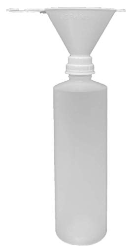 2 Pack Refillable 16 Ounce HDPE Squeeze Bottles With Push/Pull Button Top Dispenser Caps-Great For Lotions, Shampoos, Conditioners and Massage Oils From Earth's Essentials (White Cap)
