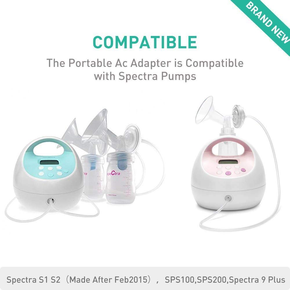 12V Charger Cord for Spectra S1 / S2 / SPS100 / SPS200 / M1 Baby Breast Pumps Power Cord, Not for Spectra S9 Plus 9V / Spectra S1 Plus