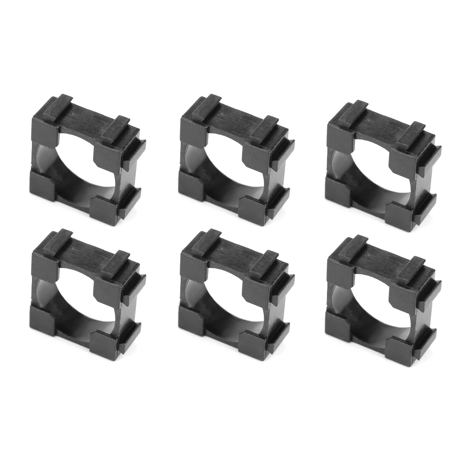 100Pcs Lithium Battery Holder, Plastic Battery Pack Bracket Cylindrical Cell Battery Stand Cell Spacer for DIY Fixed Battery