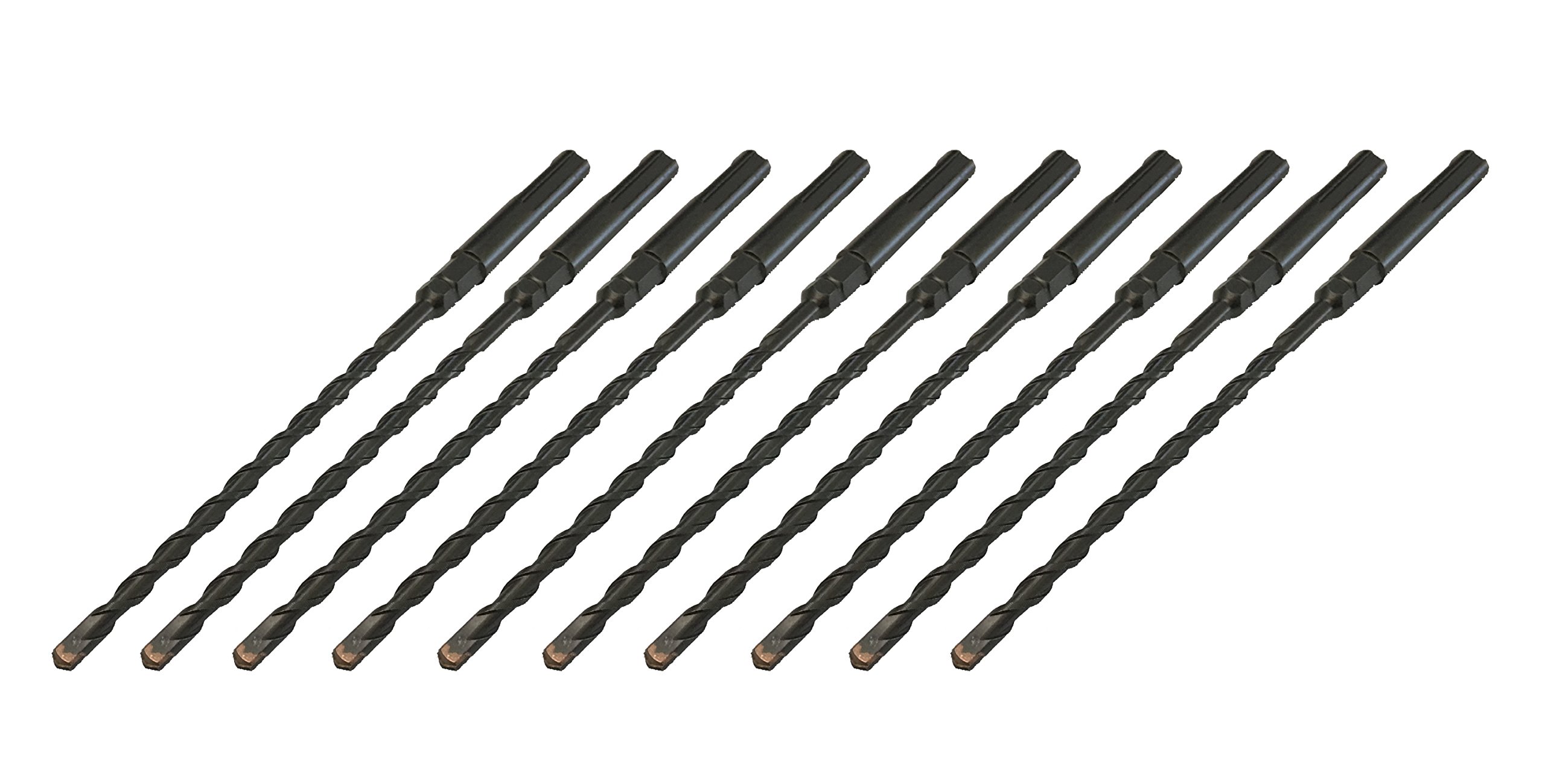 10PCS, 3/16" x 7", SDS Plus Hammer Drill Bit