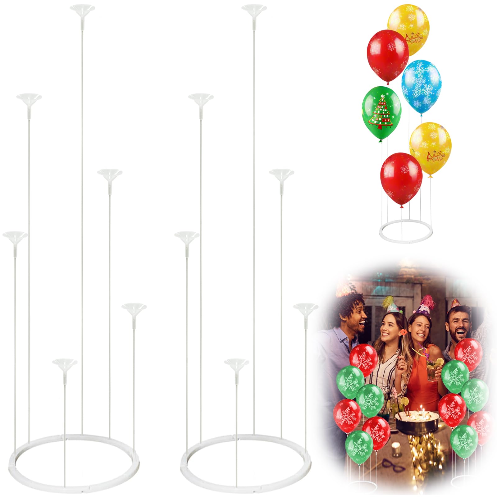 12ft Table Balloon Arch Kit, Adjustable Balloon Arch Stand Kit for Birthday Wedding Graduation Baby Shower Bachelor Christmas Party Supplies Decoration