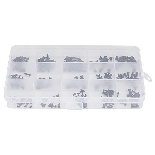 Ochoos 300PCS New Notebook Computer Repair Screw Parts Black Metal Laptop Screws Tool Combination Kit M2 M2.5 M-3