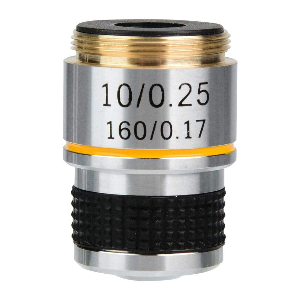 10X Achromatic Objectives Lens 185 Conjugate Distance Walfront Biological Microscope Achromatic Objectives Lens for Optical Instruments Conversion Objective Lens