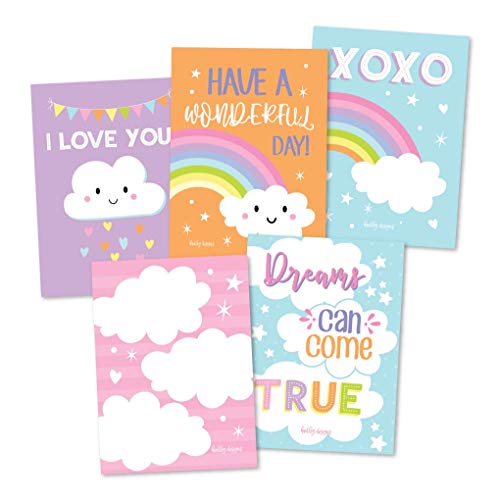 25 Unicorn School Lunch Box Notes For Kids, Inspirational Motivational Cards Boys Girls From Mom, Encouraging Student Children Teens, Thinking of You Positive Affirmation Encouragement Lol Fun Love