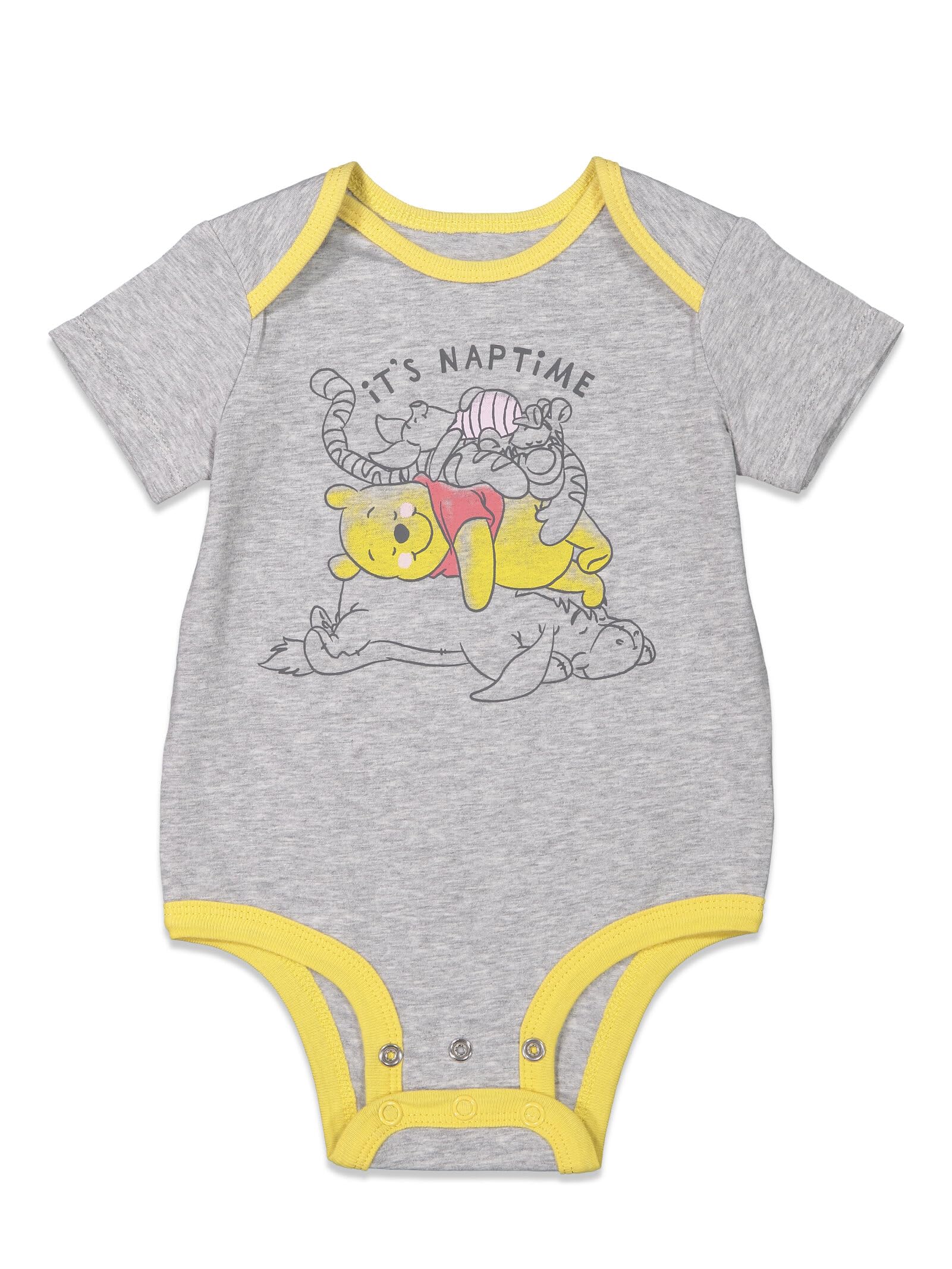 Disney Winnie the Pooh Newborn Baby Boys 3 Pack Bodysuits 0-3 Months