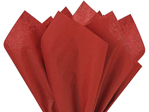 100 Sheets Scarlet Red Tissue Paper for Gift Wrapping, Packaging, Floral, Birthday, Christmas, Halloween, DIY Crafts and More 15" X 20"