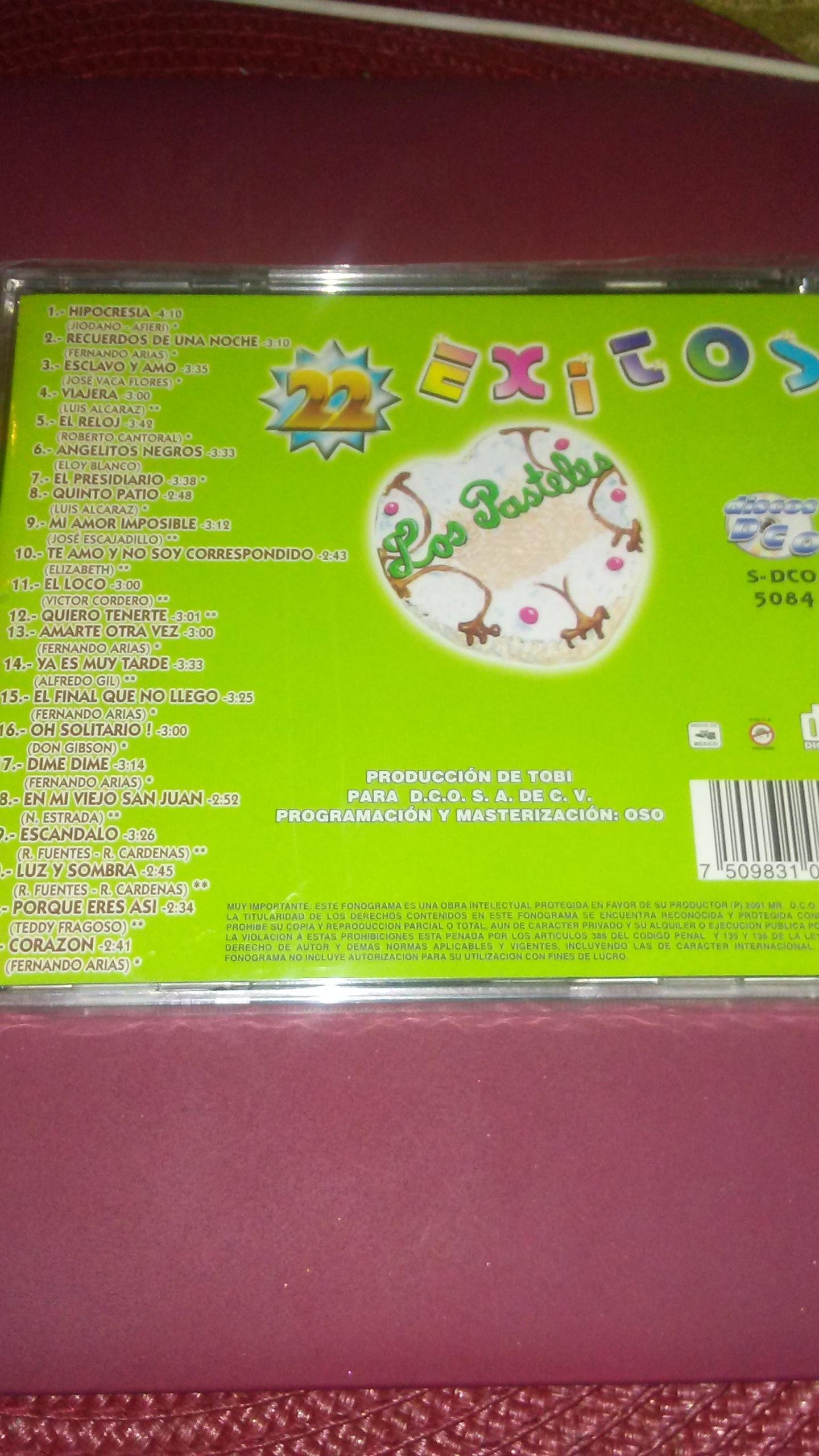 22 exitos Los pasteles