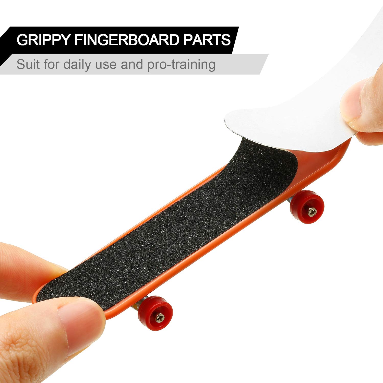 10 Packs Fingerboard Grip Tape 35 x 110 mm Chape Finger Skateboard Tape Wooden Fingerboard Grip Tape