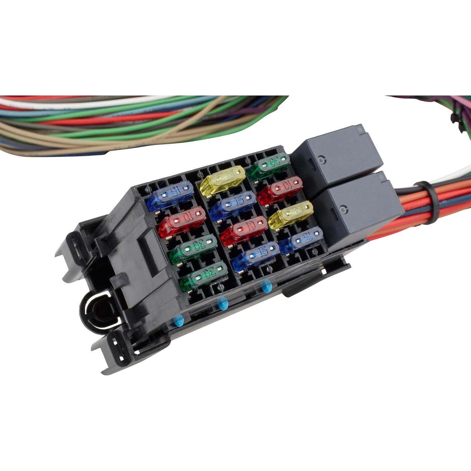 12-Circuit Aftermarket Wiring Harness & 125 Piece Grommet Kit