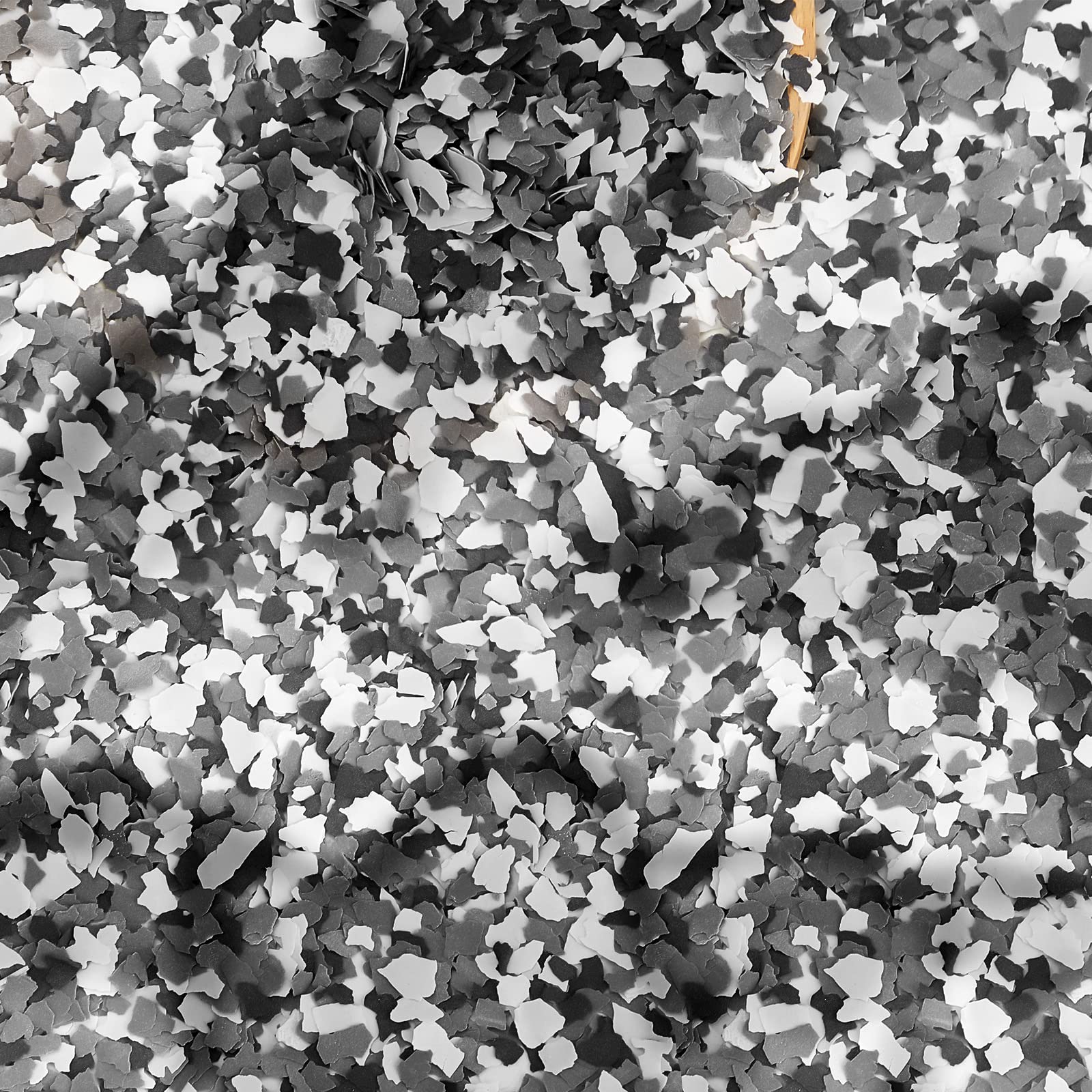 12.4 lb Decorative Color Chips Garage Floor Coating Garage Floor Paint Epoxy Flakes Paint Chips Concrete Floor Coatings for Garage Wall Interior and Exterior House Paint (Black, White, Gray)