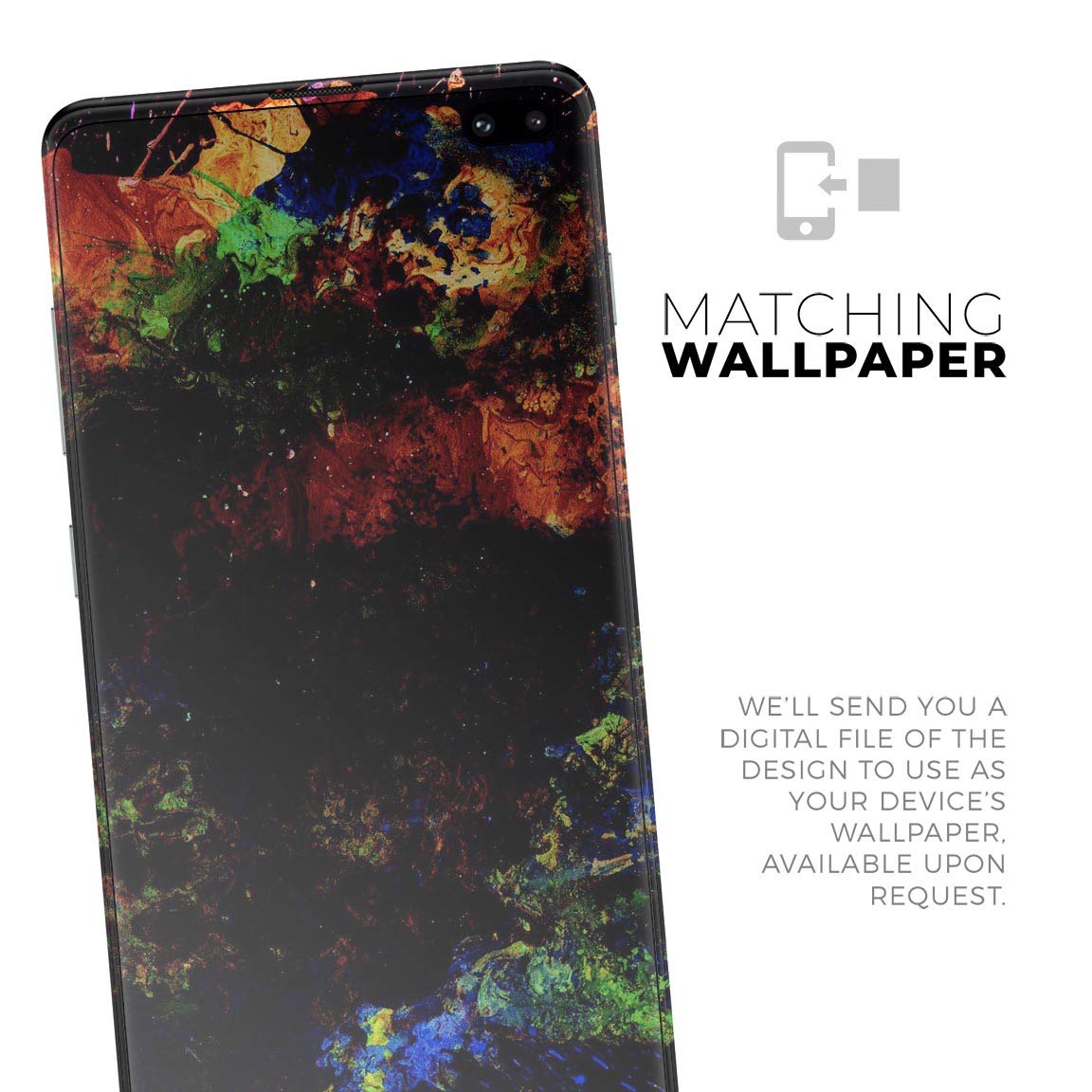 DesignSkinz Liquid Abstract Paint Remix V53 Protective Vinyl Decal Wrap Skin Cover Compatible with The Samsung Galaxy S20 (Screen Trim & Back Glass Skin)