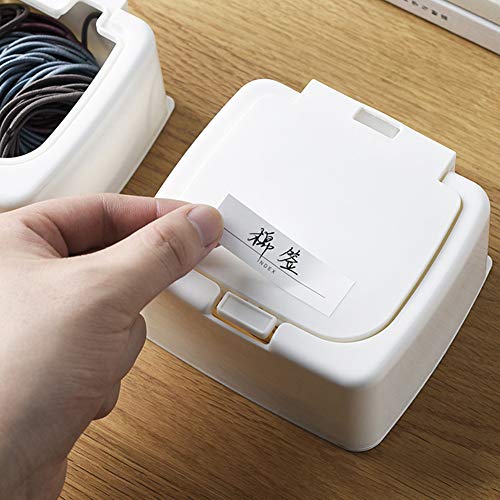2pcs Mini Cotton Swab Storage Box Makeup Cotton Medicine Storage Organizer Container Bathroom Accessories Holders Dispensers Canisters