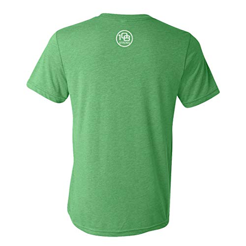 108 Stitches Men's None tri Blend t-Shirt, Green, Medium
