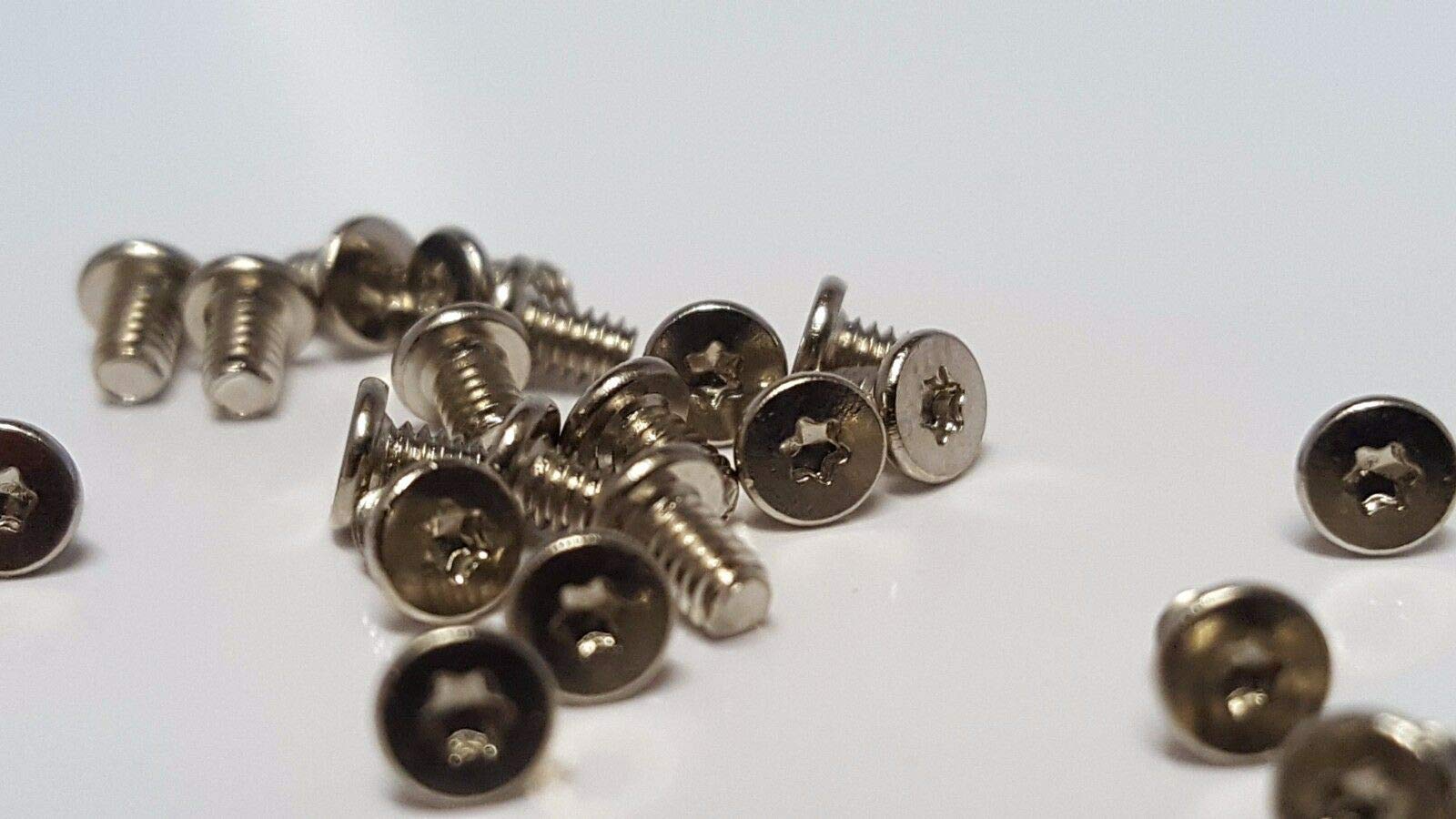 12x Replacement Base Screws for DELL XPS 15 9570 Silver M2x3mm T5 Torx 2x3L Laptop