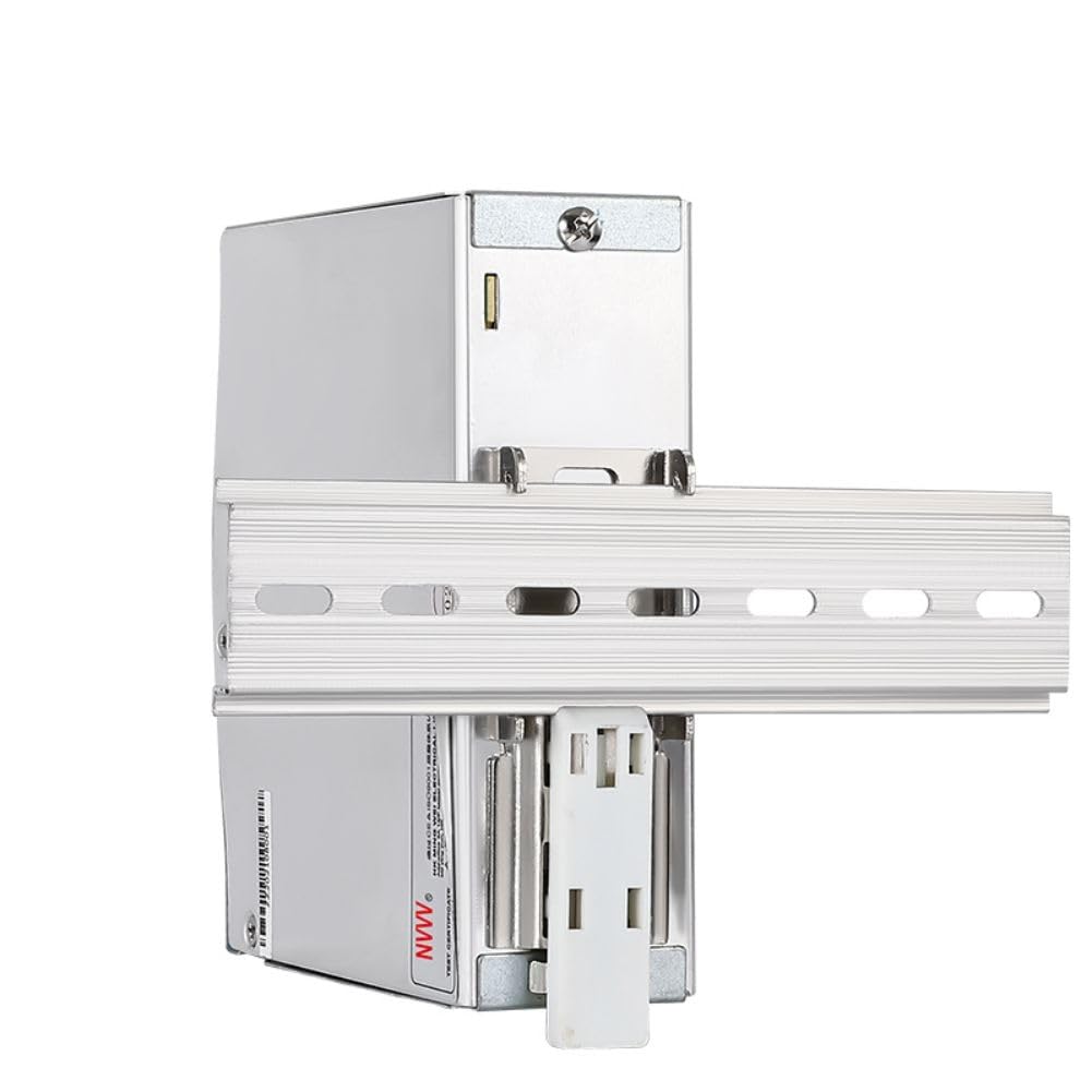 NVVV EDR-120-12 120W 12VDC 10Amp Industrial DIN Rail Power Supplies (12V 120W), Silver