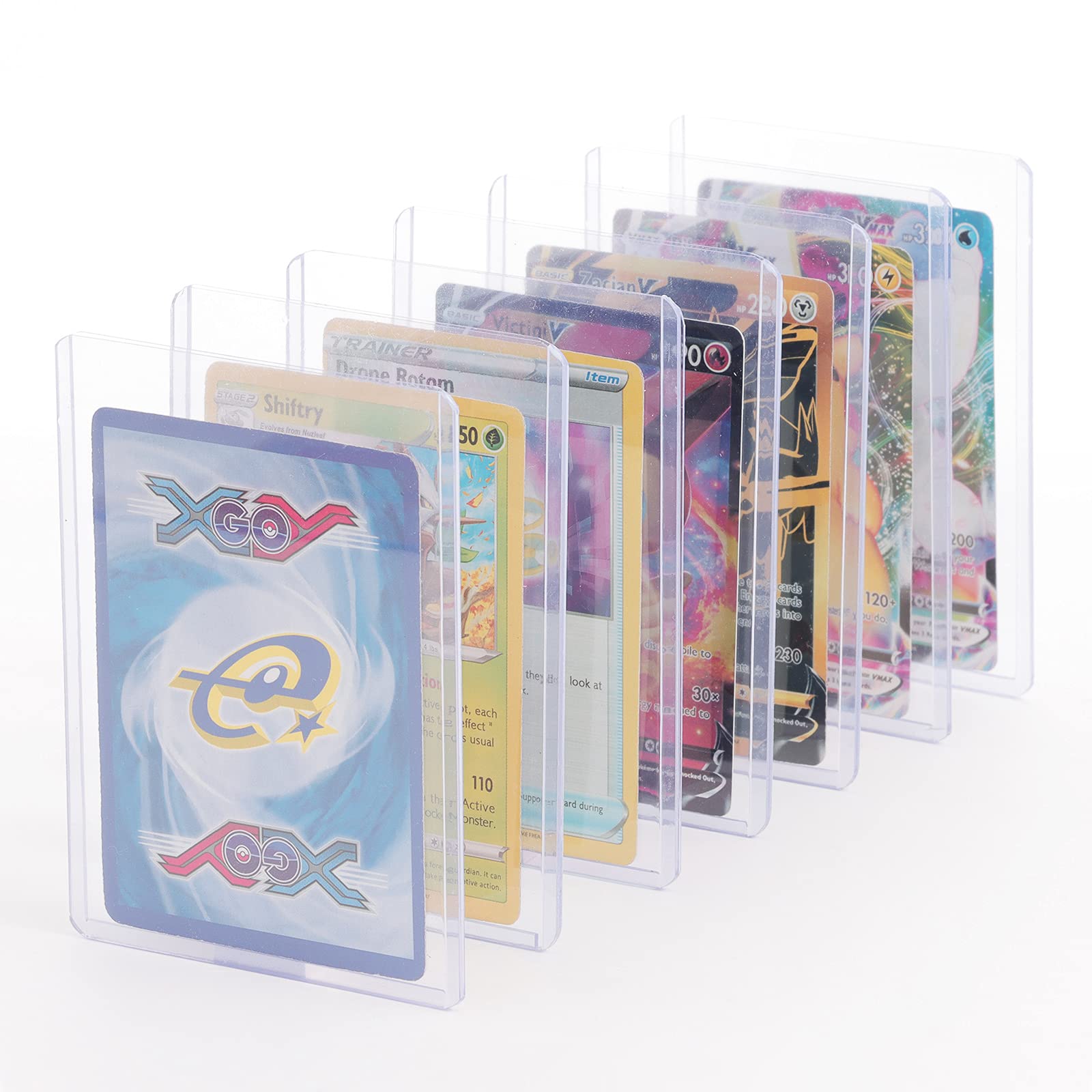 100 Pack 3" x 4" Toploaders Regular Card Loader Trading Card, Hard Card Sleeves Bundle for Trading and Sports Cards, High Hard PVC Material Large Capacity ,Standard Size Perfect for Grading