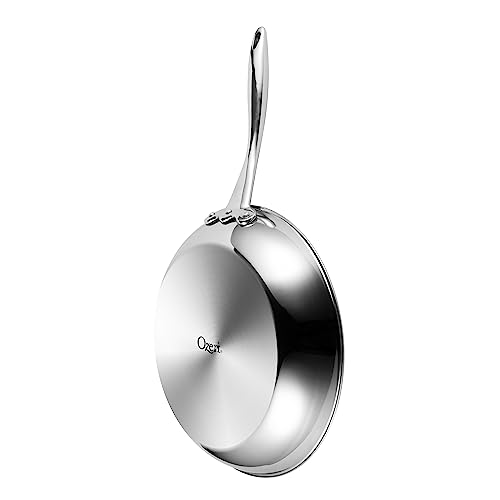 12" (30 cm) Stainless Steel Pan by Ozeri, 100% PTFE-Free Restaurant Edition