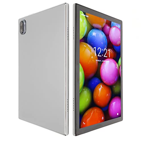 10.1in Tablet, 100β240V 2.4 5G WiFi Calling Tablet 8MP 20MP Dual Camera for 11 for Work (US Plug)