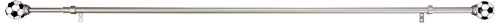 Amazon Basics Decorative 5/8" Curtain Rod with Soccer Ball Finials, 48"-86"