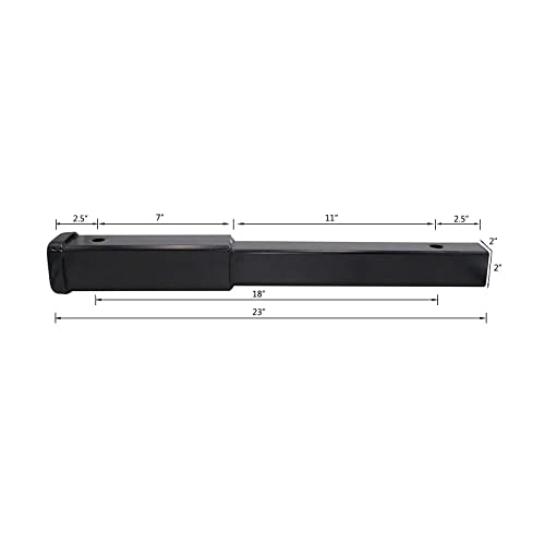 18 Inch Trailer Hitch Extension 18x2β Hitch Extender 18β Trailer Hitch Extension for 2-inch Receiver 18 Inch Hitch Extender