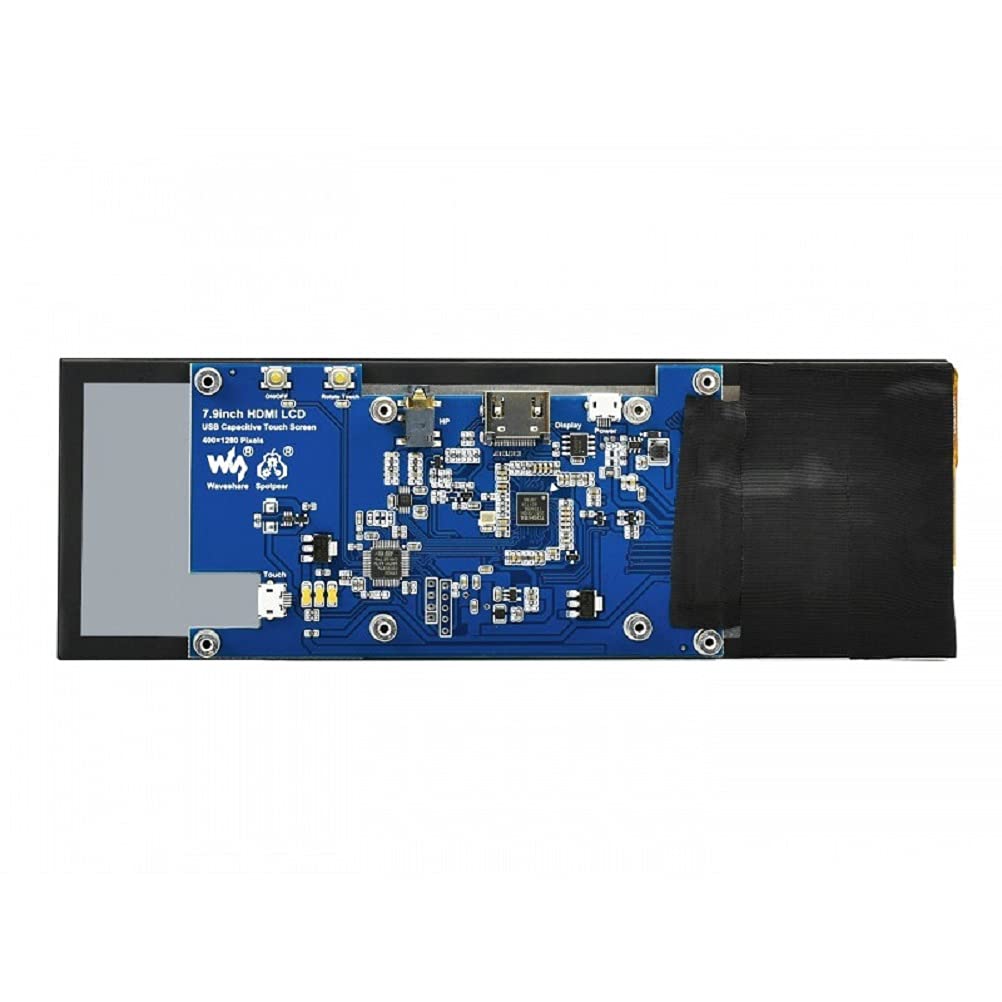 Iunius 7.9inch Capacitive Touch Screen LCD, 400×1280, HDMI, IPS, Toughened Glass Cover, Fits of Raspberry Pi,Jetson Nano,PC,Windows 10/8.1/8 / 7