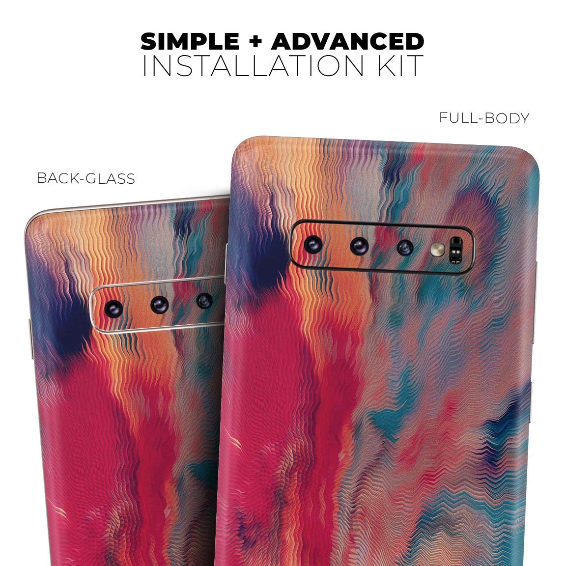 DesignSkinz Liquid Abstract Paint Remix V78 Protective Vinyl Decal Wrap Skin Cover Compatible with The Samsung Galaxy S20 (Screen Trim & Back Glass Skin)