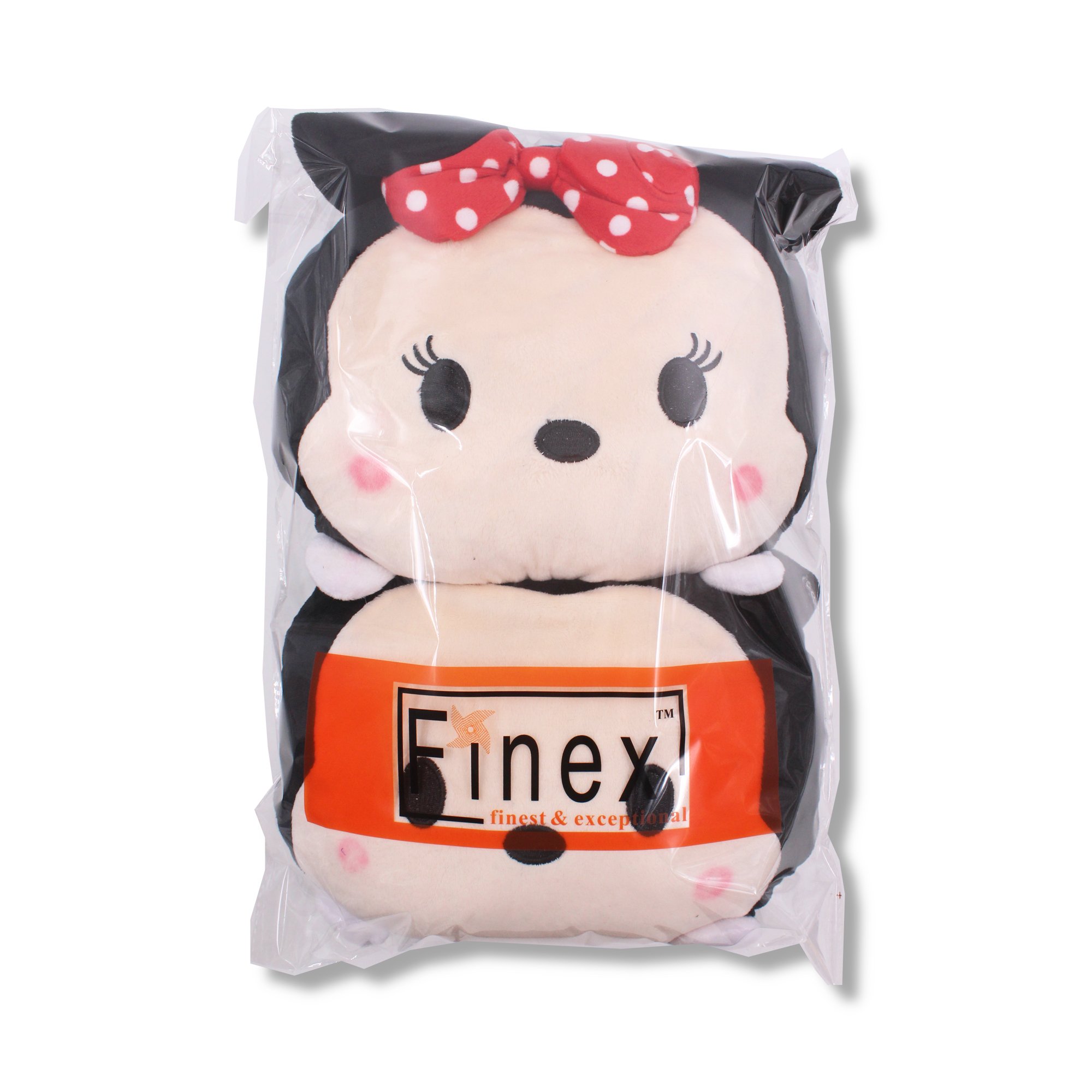 2 Pcs Set Mickey Minnie Plush Neck Rest Head Support Cushion Pillow for Car Travel