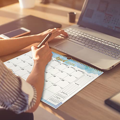 2023-2024 Wall Calendar - Jul. 2023 - Dec. 2024, 18 Months Hanging Wall Calendar 2023-2024, 15" x 11.5", Spiral Twin-Wire Binding, Large Blocks with Julian Dates
